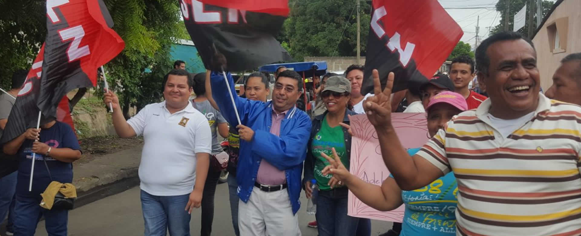 Familias del distrito VI de Managua reciben a la fórmula de la Alianza ...