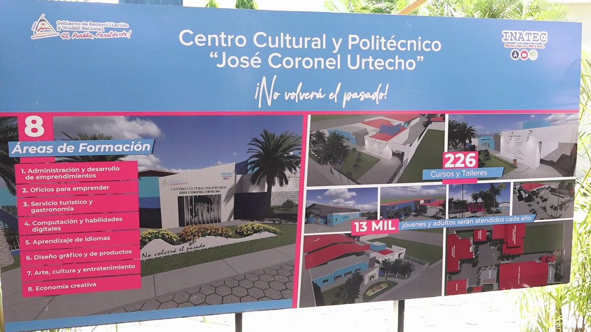 Inatec instalaciones Centro José Urtecho int : Viva Nicaragua Canal 13