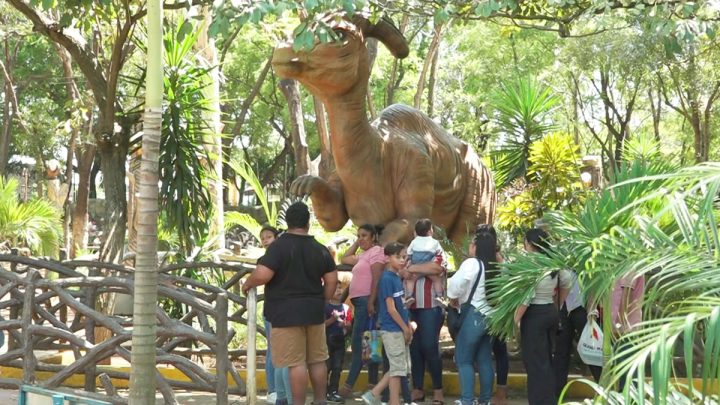 Familias disfrutan del fin de semana en el Parque Saurio de Nindirí