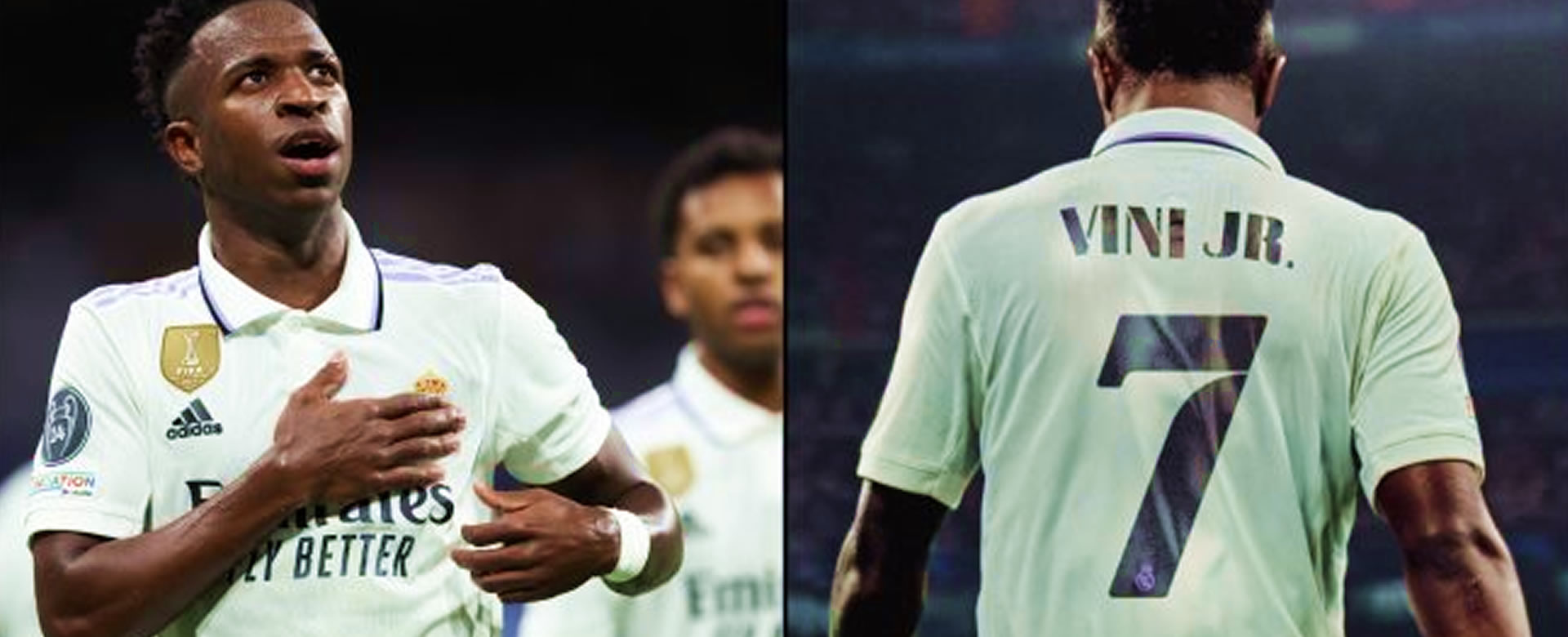 Vinicius Junior ahora ocupará el número 7 en su camiseta